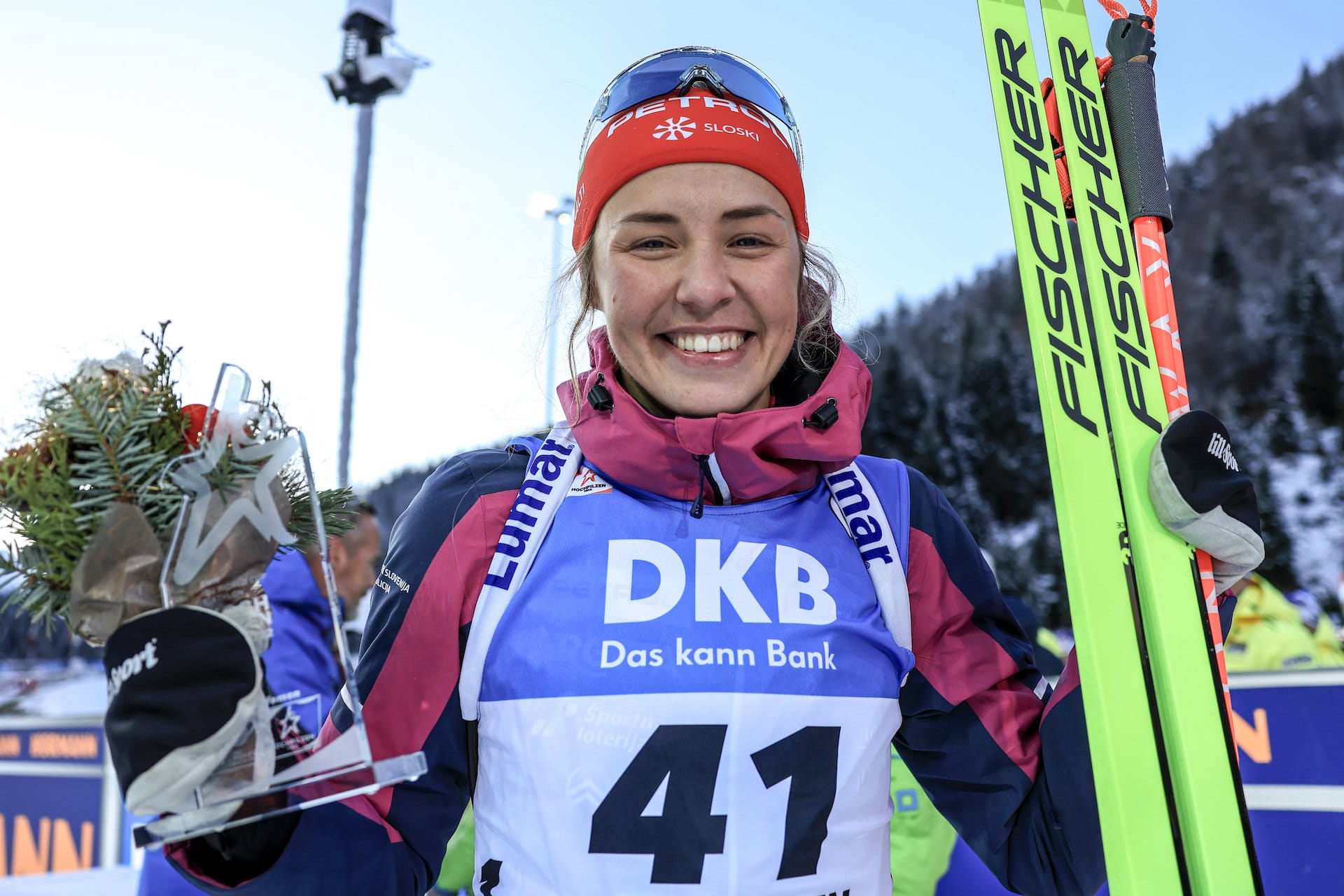Anamarija Lampic tok karrierens første pallplass i skiskyting ...